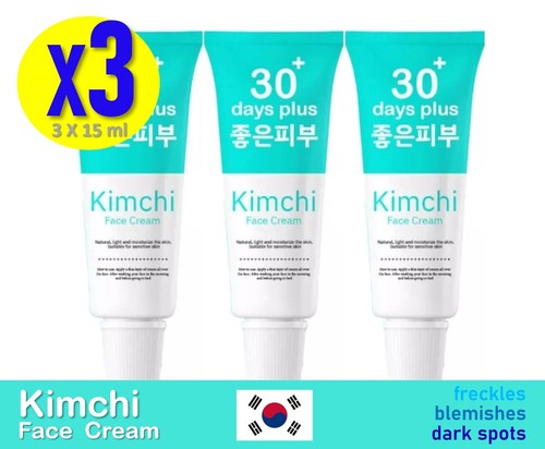 3X Kimchi Face Facial Cream Whitening Removes Blemishes Freckles Dark ...