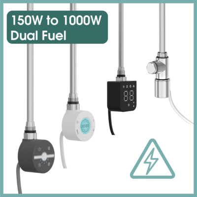 Towel Rail Radiator Warmer Dual Fuel Kit Electric Heating Element 150W ...