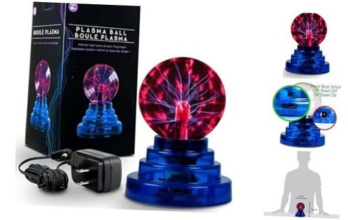3.5” Interactive Plasma Ball - Mesmerizing Light Show, Perfect for Desk Decor | eBay