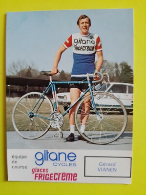 CYCLISME carte cycliste GERARD VIANEN équipe GITANE CYCLE - FRIGECREME 1973 | eBay