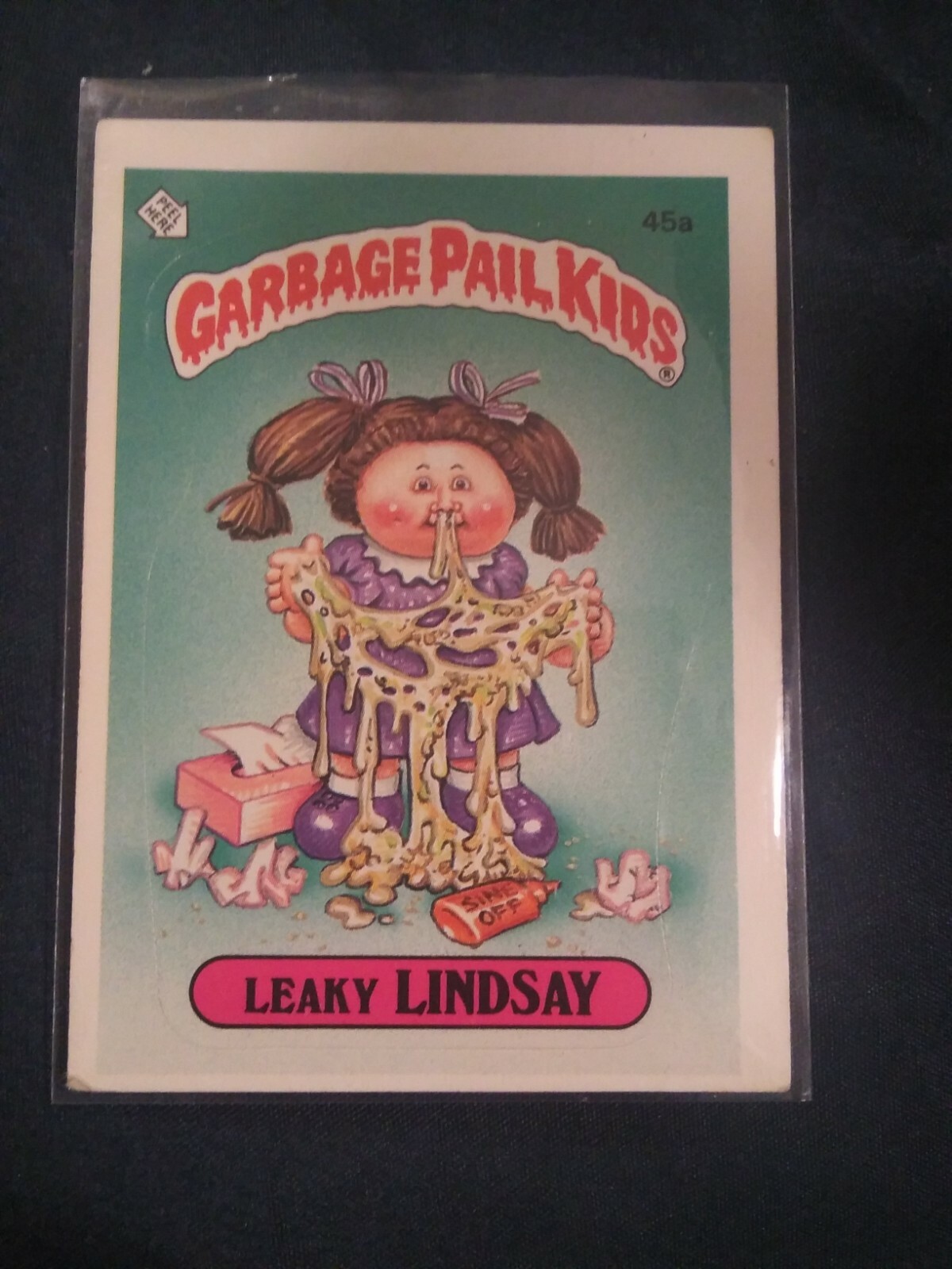 1985 topps garbage pail kids series 1#45a Leaky Lindsay | eBay