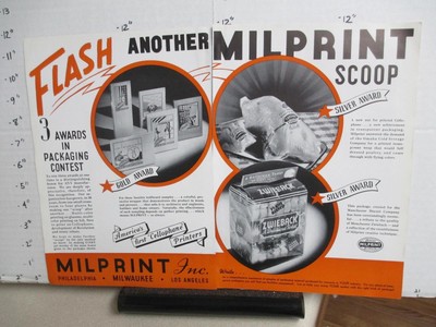 magazine ad 1930s MILPRINT Milwaukee Isulite Tacoma turkey Manchester ...