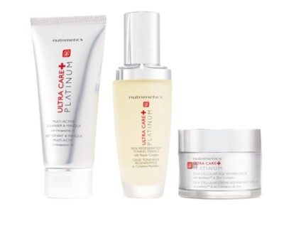 NUTRIMETICS Platinum Ultra Care+ Set RRP $230 Cleanser Toner DNA ...