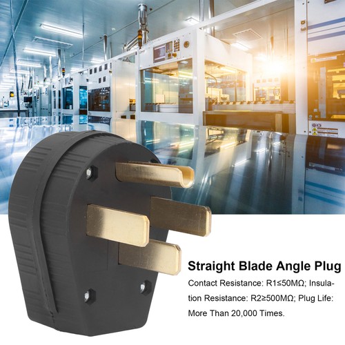 NEMA 14‑50P Straight Blade Angle Plug 50A 125V/250V Power Output 4 ...