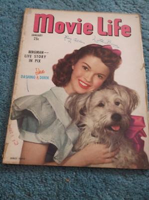 MOVIE LIFE MAGAZINE FROM JANUARY 1950 WITH SHIRLEY TEMPLE ON COVER | eBay