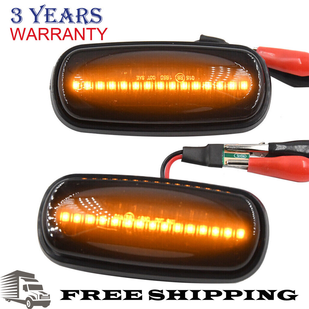 2X LED Side Repeater Indicator Light Dynamic For Land Rover Discovery ...