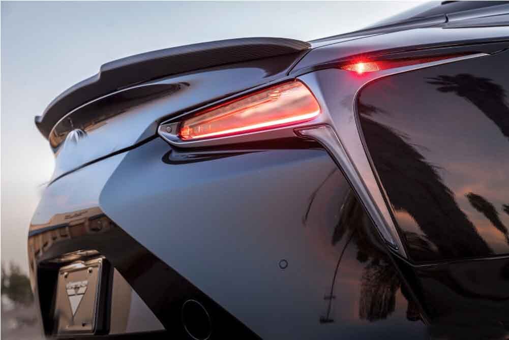 For Lexus LC500 LC500H VRS 2017-2021 V-LC Carbon fiber Spoiler Trunk ...