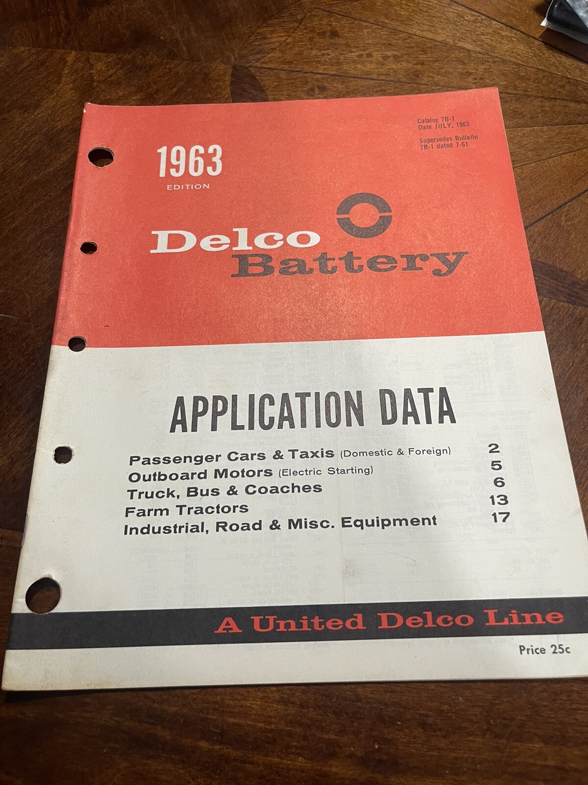 DELCO REMY battery application data 1963 | eBay