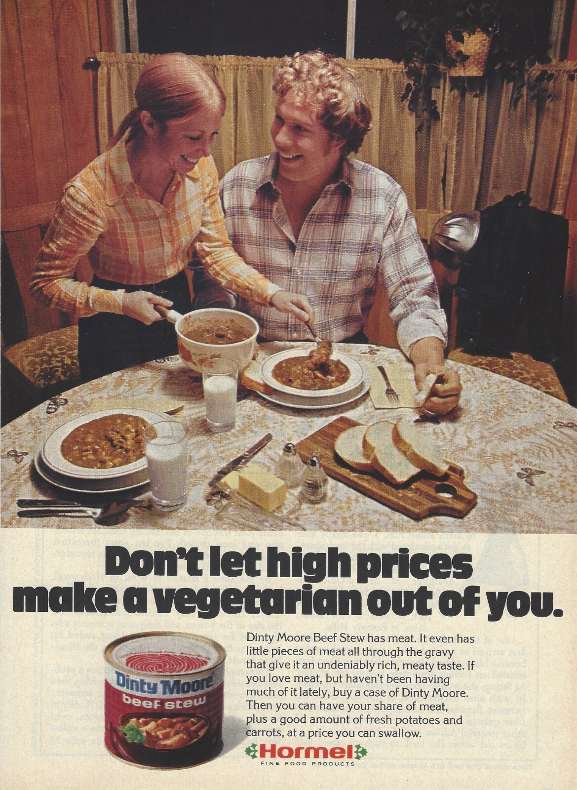1976 Hormel Dinty Moore Beef Stew vintage Print Ad 70's Food ...