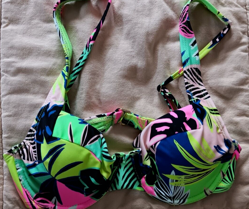 Bikini Swim Top Juniors S (3-5) Floral Underwire Modesty Pads ...