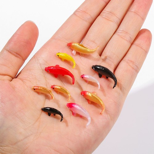 Square Tank Pretend Play Miniature Goldfish Mini Koi Fishing Net ...