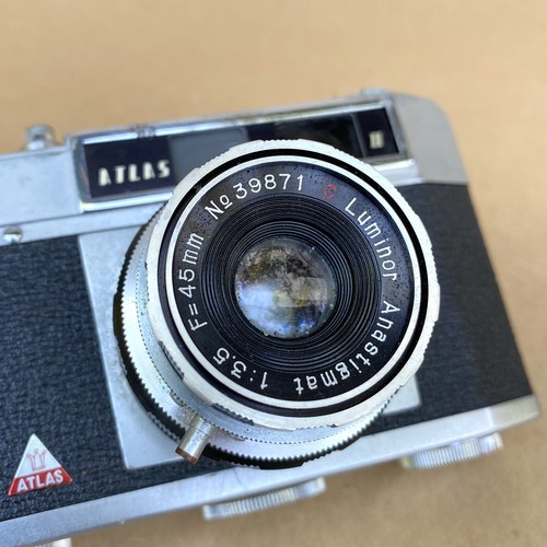 Atlas 35 Vintage 35mm Rangefinder Film Camera (PAX TYPE) W/ 45mm 1:3.5 ...