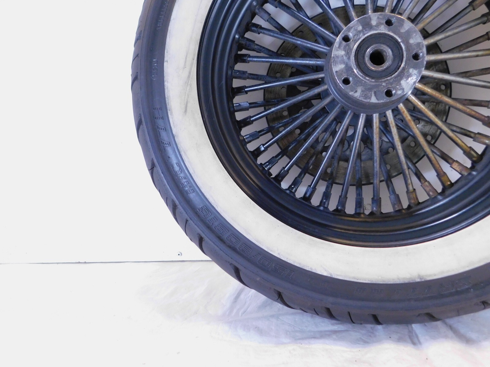 Harley Davidson Softail Heritage & Springer Black Spoked Rear Wheel Rim ...