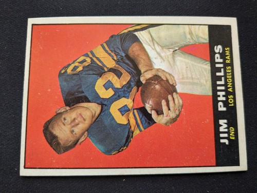 1961 Topps Football Card # 51 Jim Phillips - Los Angeles Rams (EX) | eBay