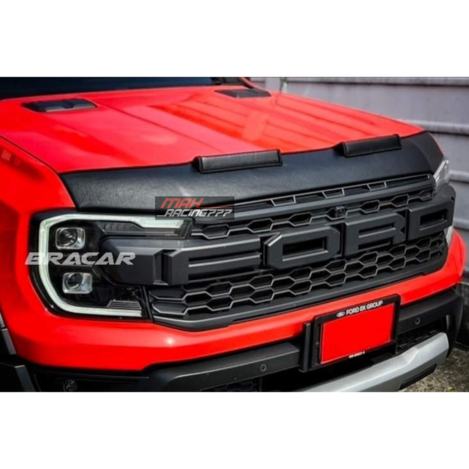 FRONT BLACK BUG GUARD DEFLECTOR MASK FIT FORD RANGER NEXT GEN T9 MK4 ...
