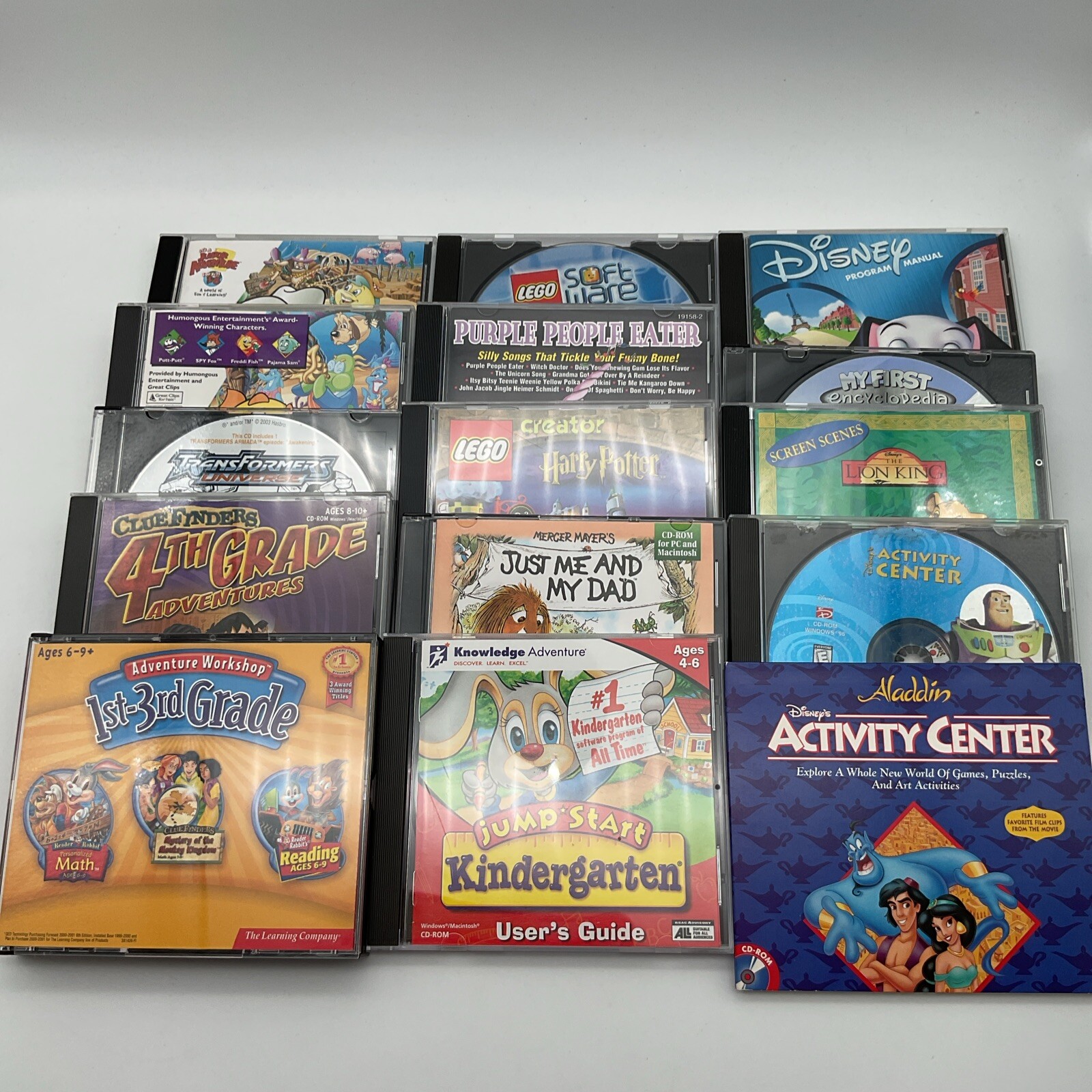 Lot of 17 Children’s Educational & Activity Windows Software CD-ROM ...