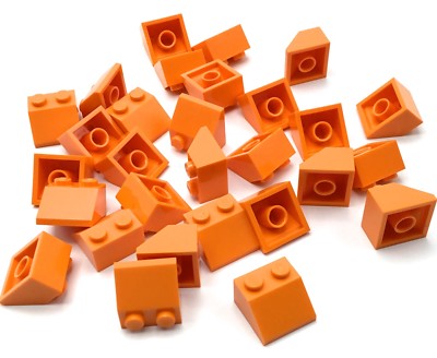 LEGO LOT OF NEW ORANGE 2 X 2 SLOPE BRICK PIECES SLANTED CONSTRUCTION ...
