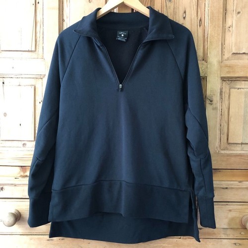 Nike Mens Small Black Quarter Zip Pullover Sweater Dri-Fit V-Neck ...
