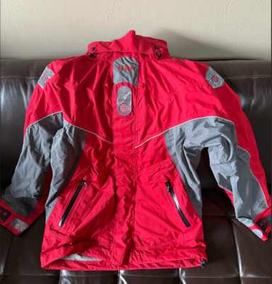 Gill OS5 Coastal Sailing Red Jacket Size M Waterproof Reflective | eBay