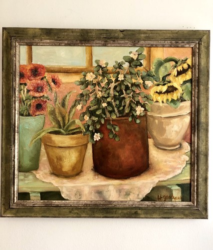 Original Oil Painting Framed Still Life By Artist Heidi Goodyear | eBay