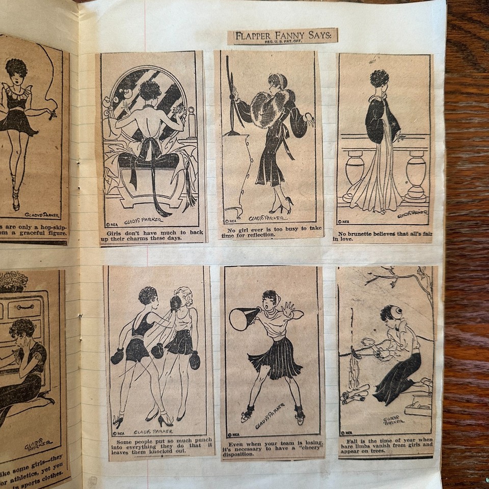 Flapper Fanny Says Homemade Scrapbook of 250ish Comic Strips Acceptable ...