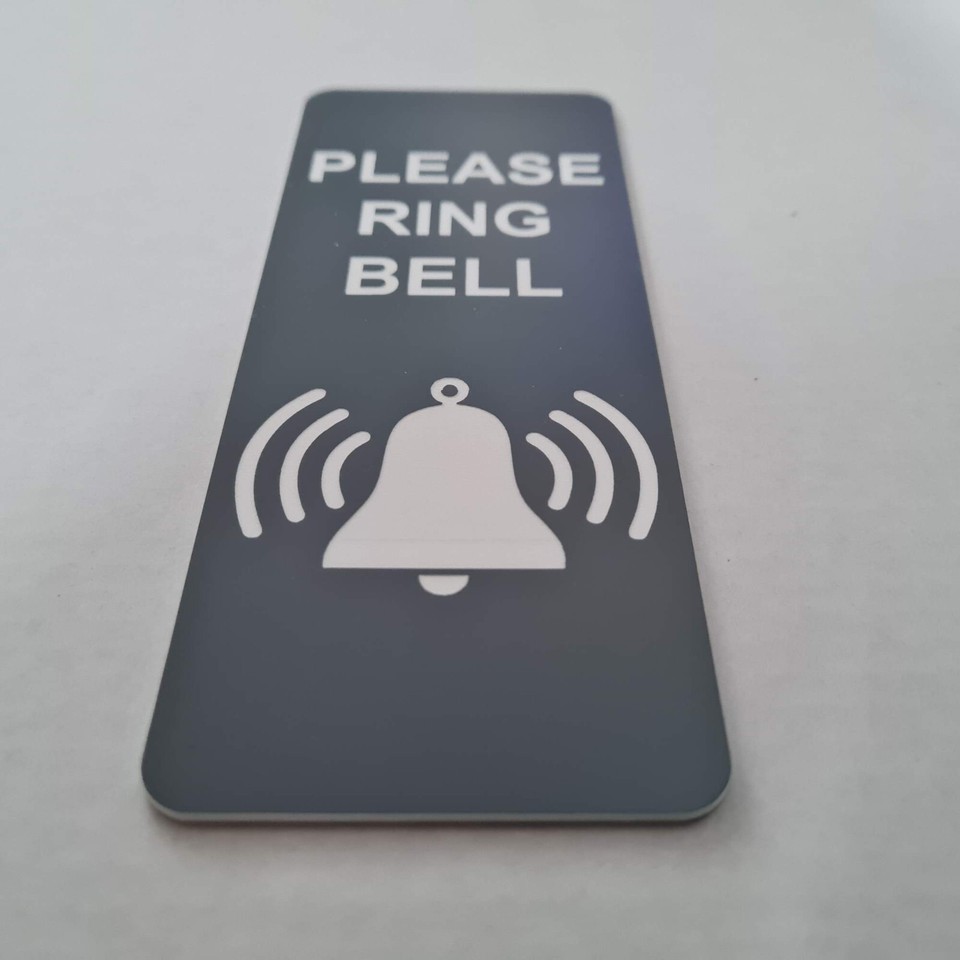 Please Ring Bell Sign Plaque Door Doorbell Ding Dong Buzzer Chime | eBay