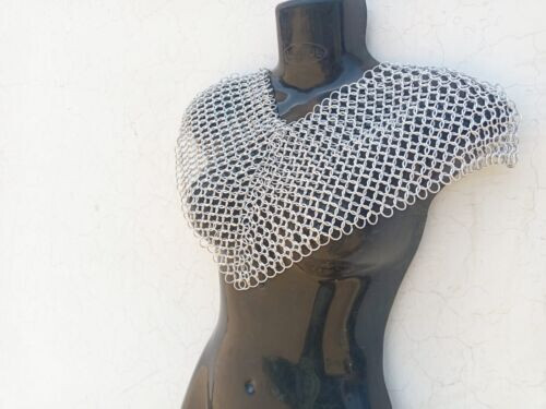 Aluminum | Chainmail | Halter Style Bra TOP, Girl Clothing Sexy Bra ...