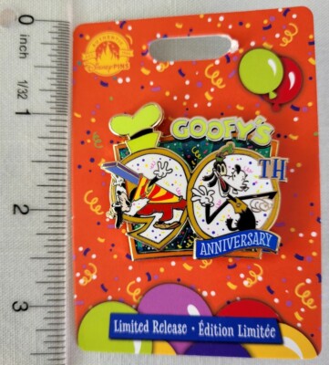 Disney Parks Goofy's 90th Anniversary Pin Silly Goofy New Limited ...