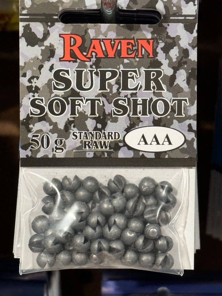 Raven Super Soft Lead Split Shot, Natural Raw,Size AAA, 50 Gram Pack | eBay