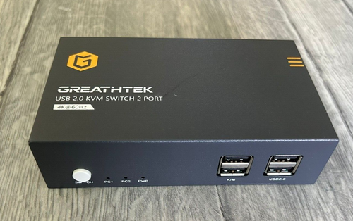 GREATHTEK HDMI KVM Switch 2 Port, USB2.0, Ultra HD 4K @60Hz | eBay