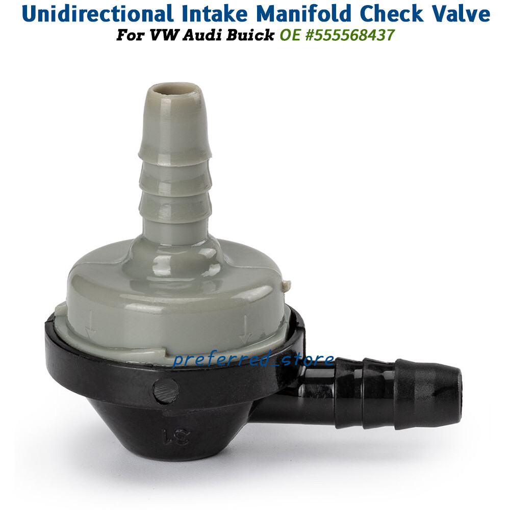 Intake Vacuum Check Valve Unidirectional For VW Audi Buick Chevrolet ...
