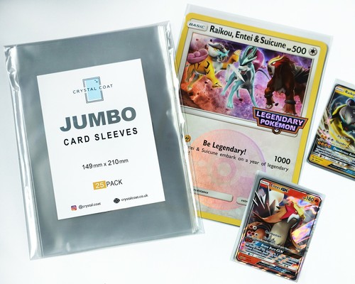 25x OVERSIZE / JUMBO CARD SOFT SLEEVES POKEMON TCG SPORTS, PERFECT ...