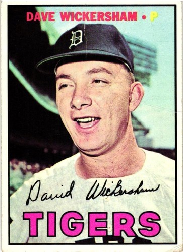 DAVE WICKERSHAM 1967 Topps #112 FREE SHIPPING B13R3S27P19 | eBay