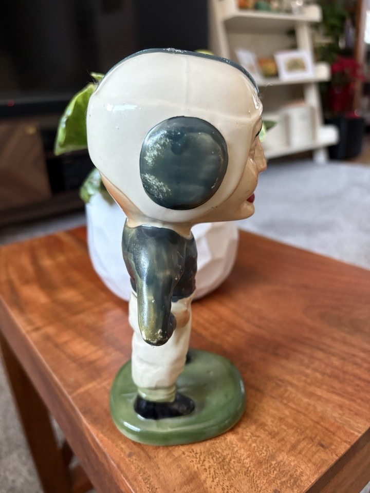 FOOTBALL PLAYER FIGURE CERAMIC BANK BY MOYER POTTERY 1/2” Number | eBay