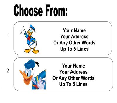 30 Donald Duck Personalized Address Labels | eBay