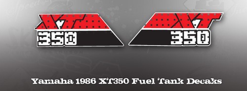 YAMAHA 1986 XT350 WICKED TOUGH DECAL KIT LIKE NOS OEM GRAPHICS | eBay