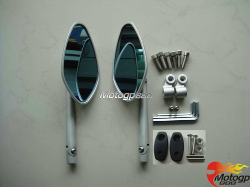 Aluminum Rear Side Mirrors Block Plates Black For Yamaha YZF-R6 99-03 ...