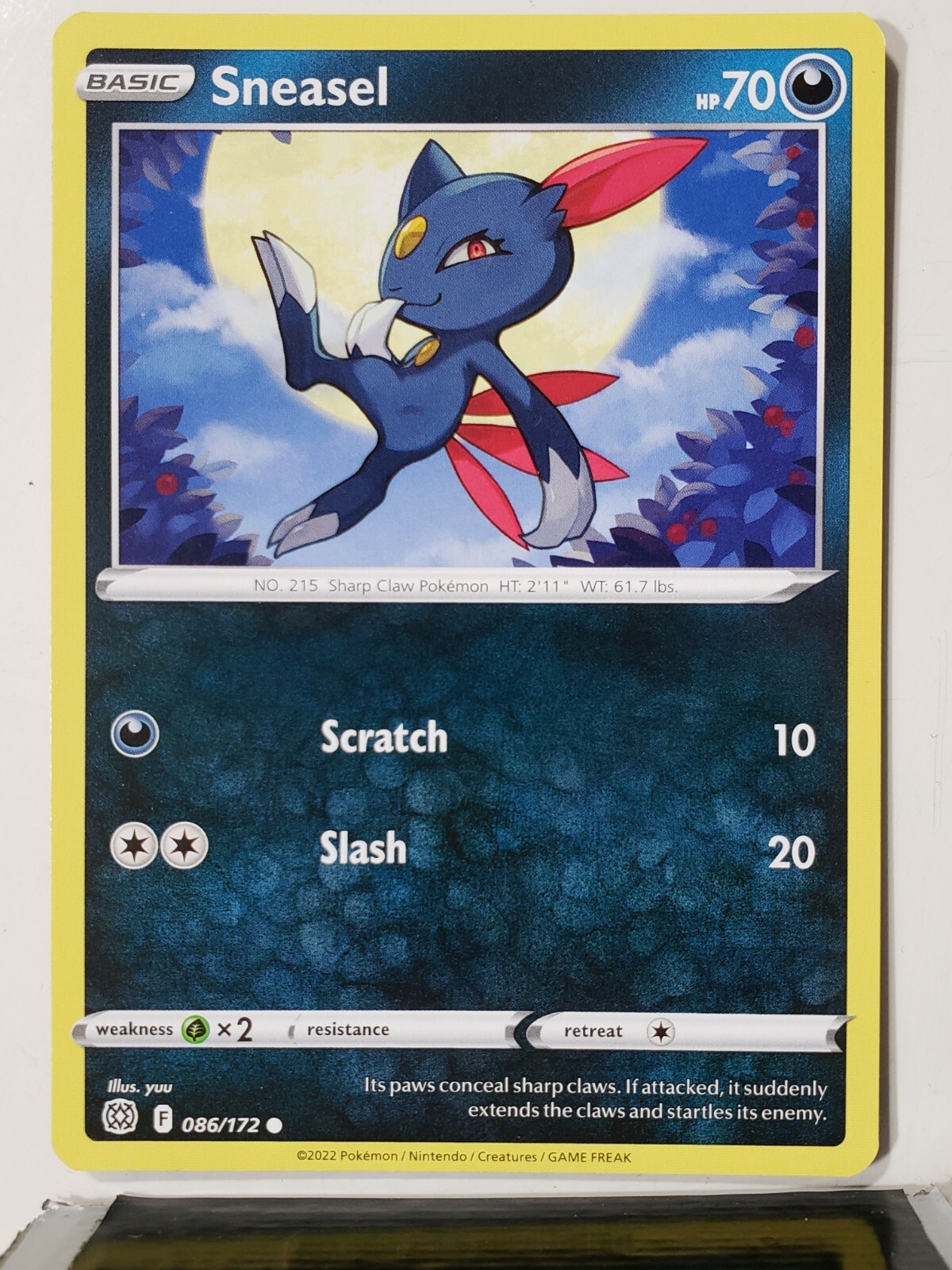 Sneasel Pokemon Card - Printable Cards