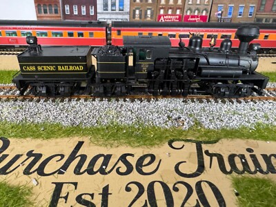 HO scale Bachmann Cass Scenic 3 Truck Shay Steam Locomotive #5 w/gears ...