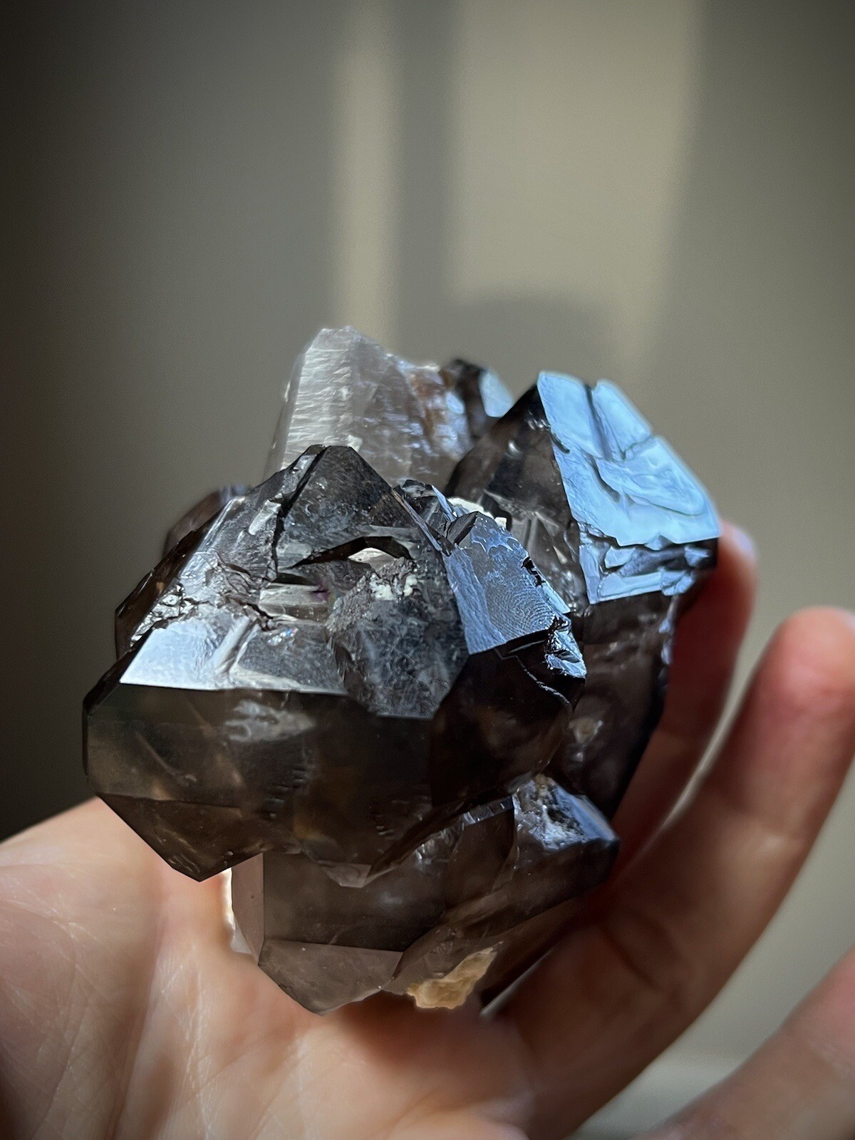 399g Elestial Quartz Crystal Scepter Quartz Morion Quartz Smoky Quartz ...