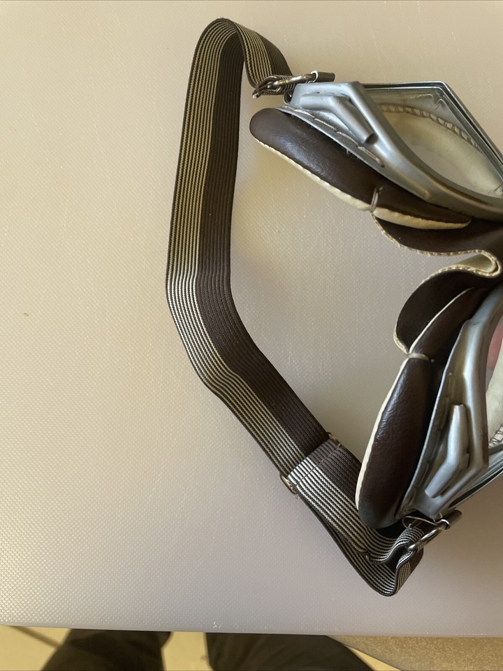 Stadium RAF Aviator Goggles WWII Era(?) Split Lens Leather Clean ...
