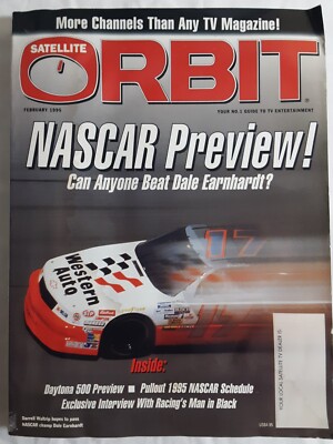 Satellite Orbit mag Feb 1995 Nascar Dale Earnhardt FBI Hoover Jodie Foster NOTE | eBay