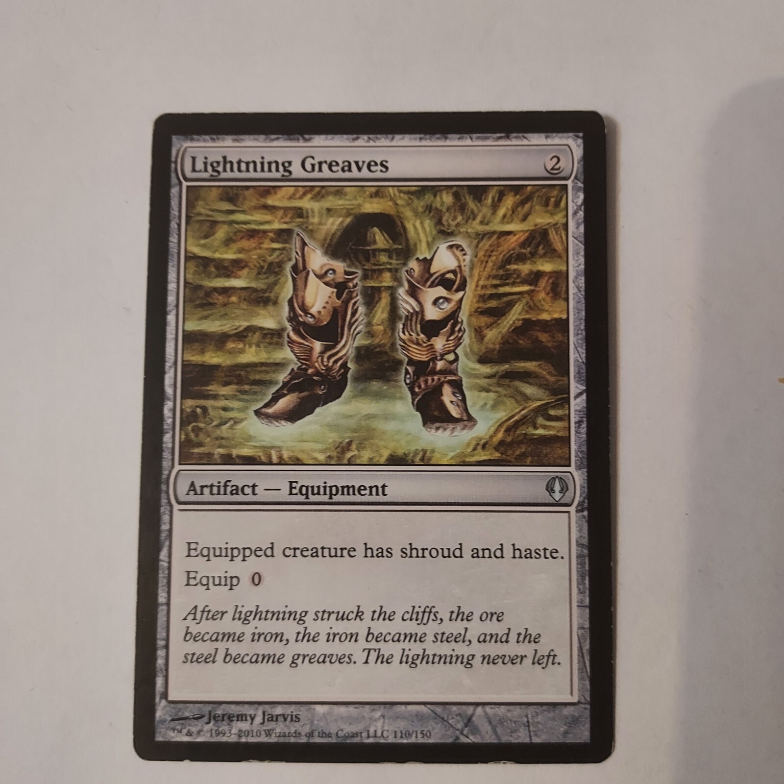MTG Lightning Greaves MP English Regular Archenemy Magic WOTC Artifact ...