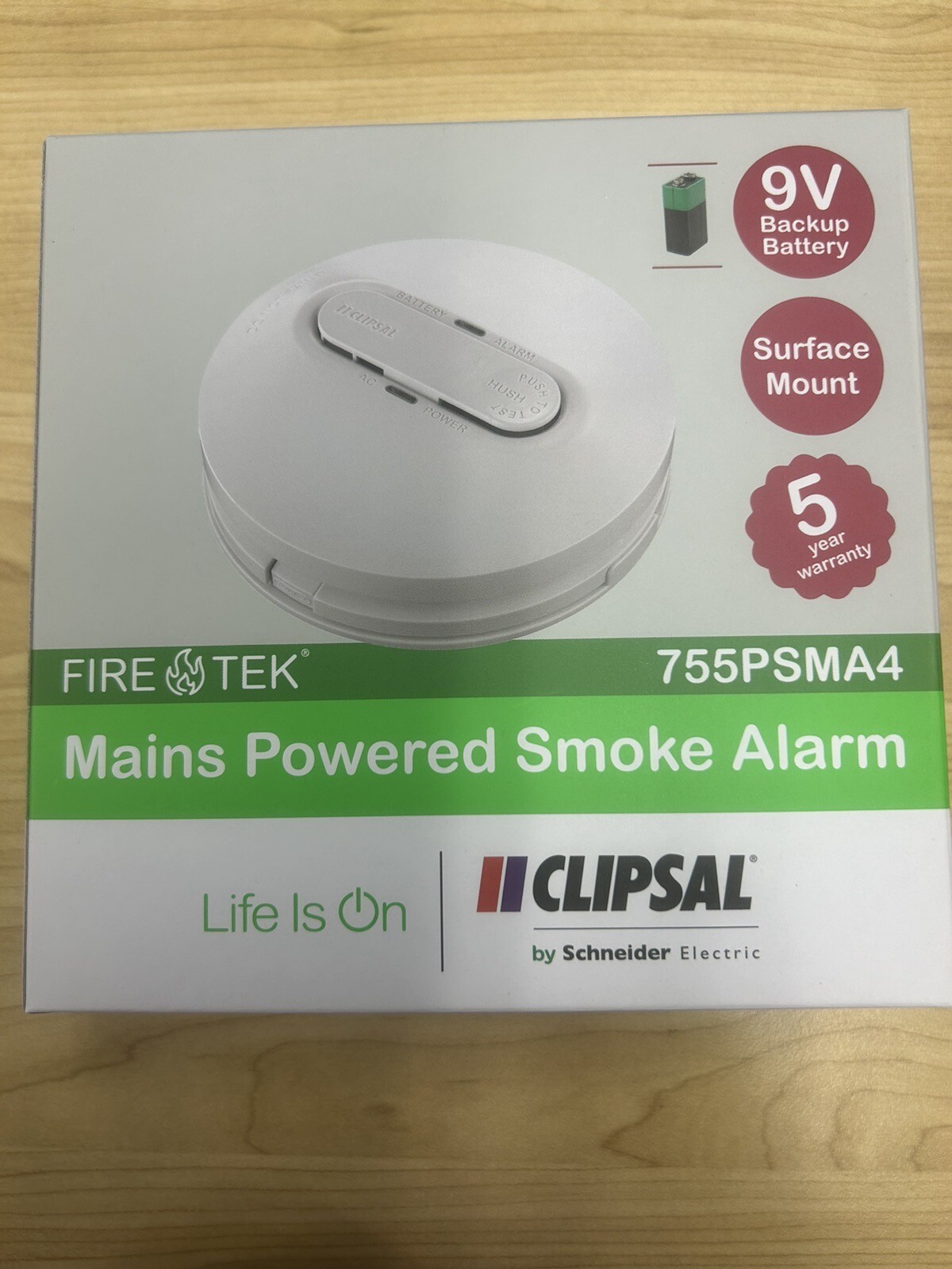 Clipsal 755PSMA4 240V GEN 4 Photoelectric Smoke Alarm 9311554793623 | eBay