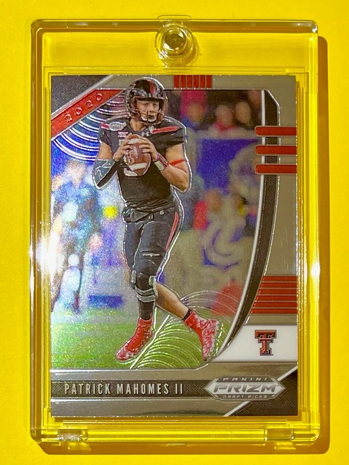 Patrick Mahomes PANINI PRIZM HOT TEXAS TECH FOOTBALL CARD INVESTMENT ...