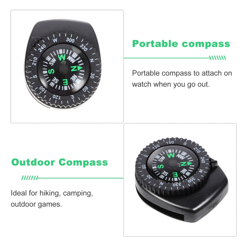 2 PCS Compass Watch Band Direction Pocket Compass Compass Watch Strap ...