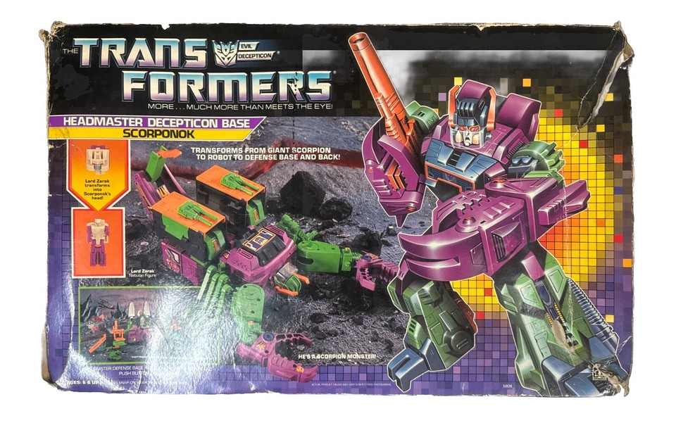 Transformers Original Headmaster Decepticon Base Scorponok Mint | eBay