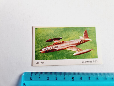 Lockheed T-33 Adhesive Airplain Sticker Autocollant Vintage 80s ...