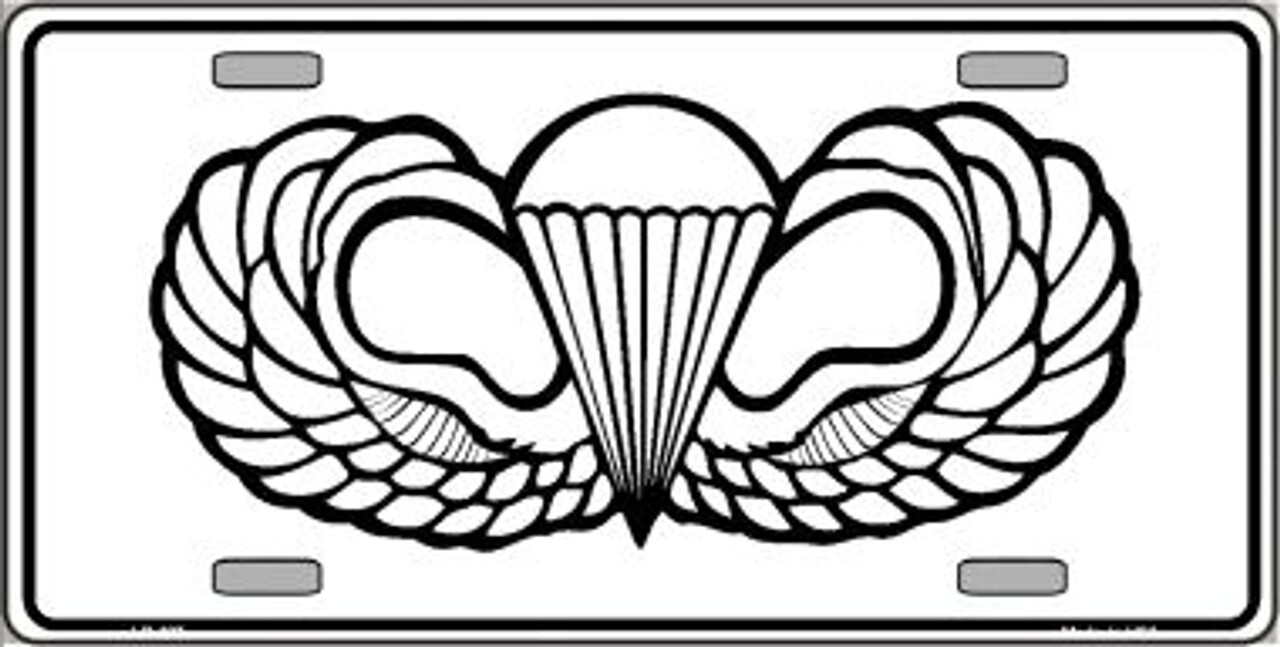 Parachute Badge Military Metal Novelty License Plate for Home Car Auto ...
