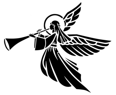 Flying Angel with harp Stencil Angels Religious Stencils | eBay